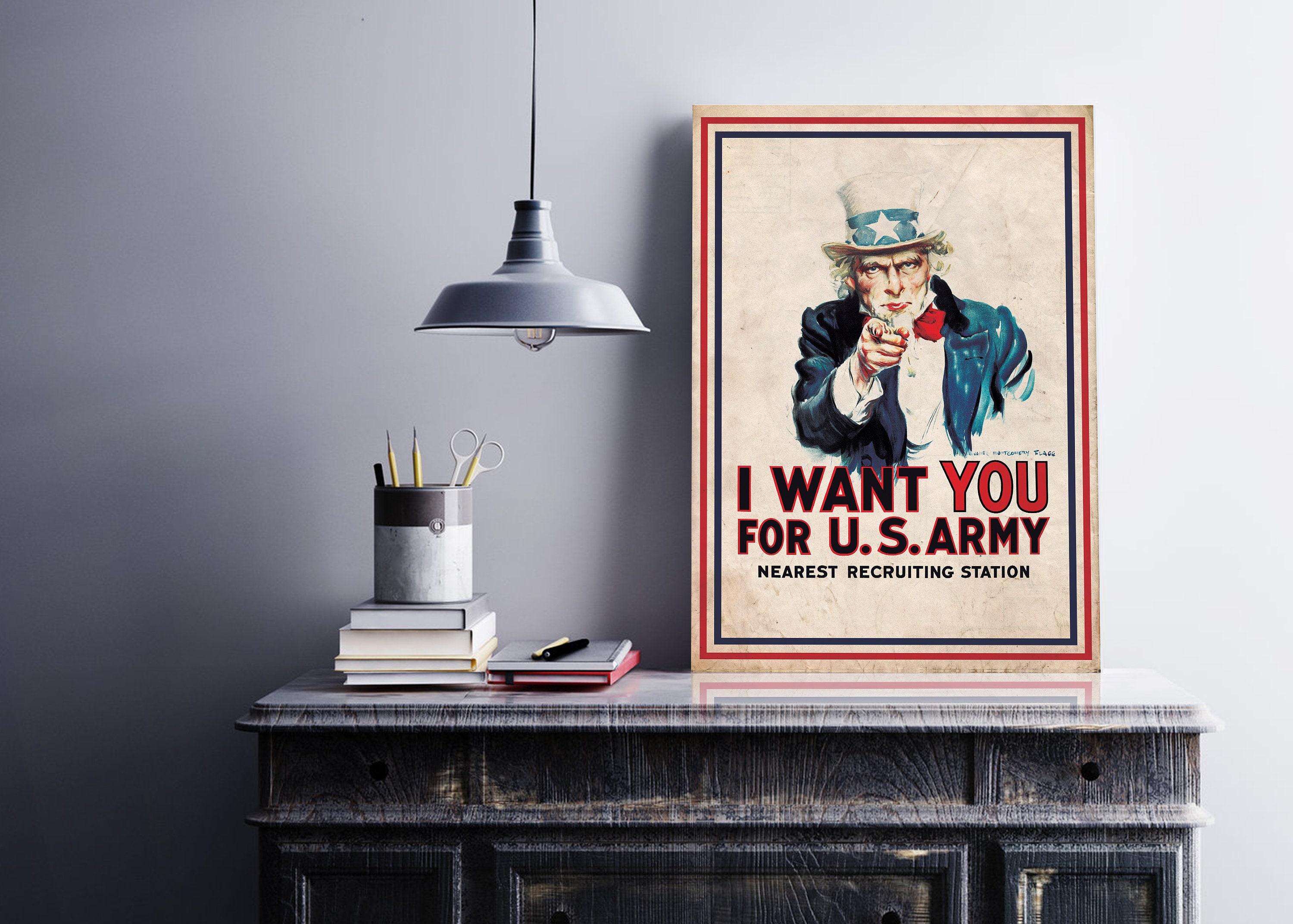 Uncle Sam Poster. Uncle Sam I Want You. U.S Army Poster. | Etsy