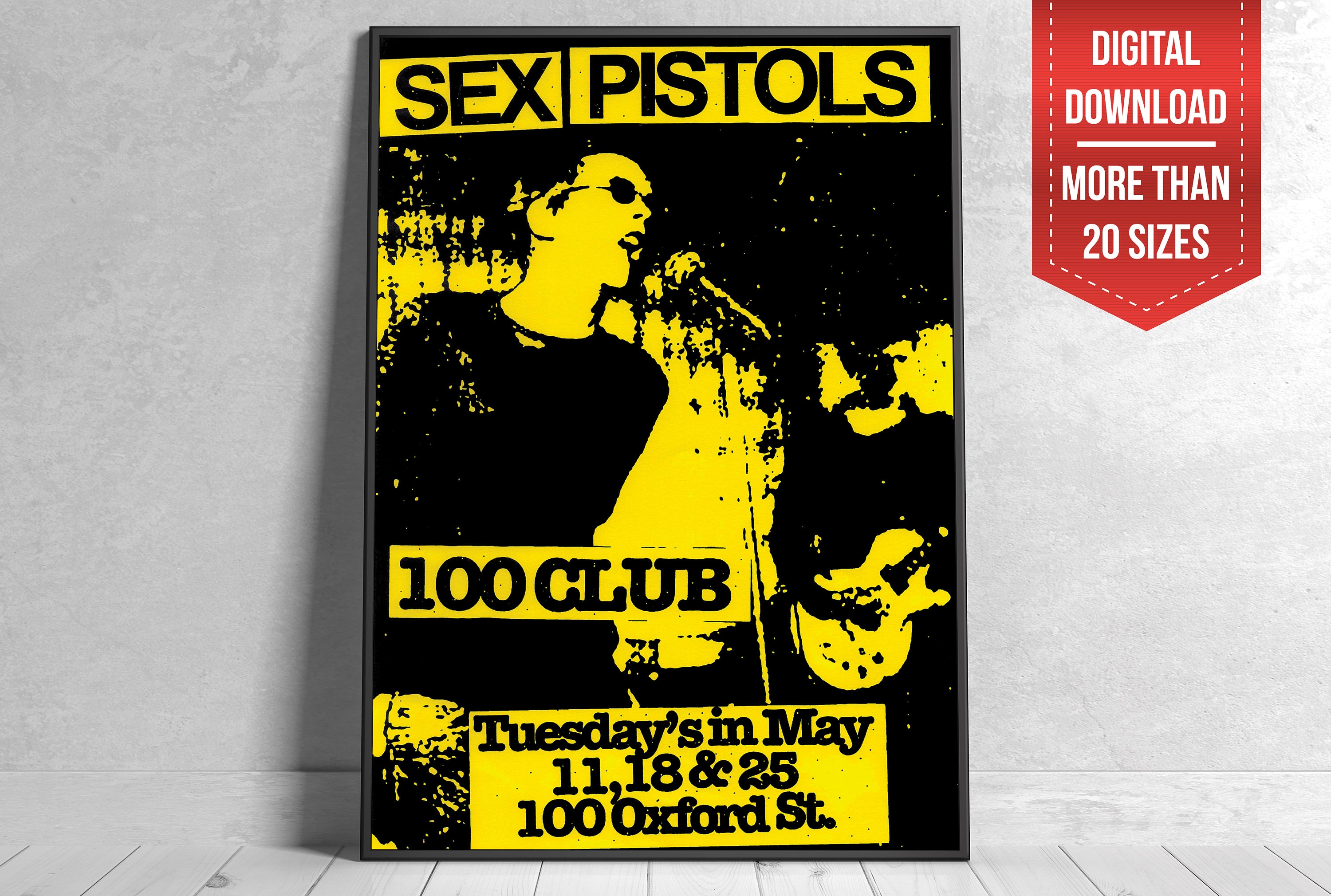 Sex Pistols Poster Sex Pistols Concert Poster Sex Pistols Etsy