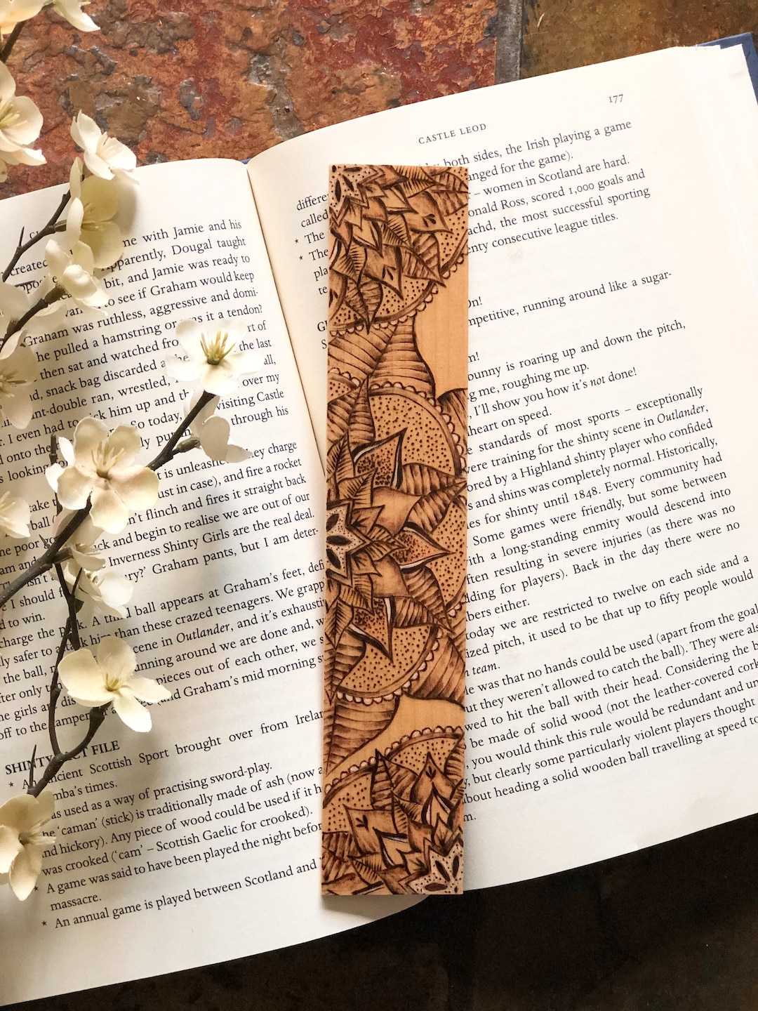 Mandala Wood Burned Bookmark Handmade Pyrography Bookmark - Etsy