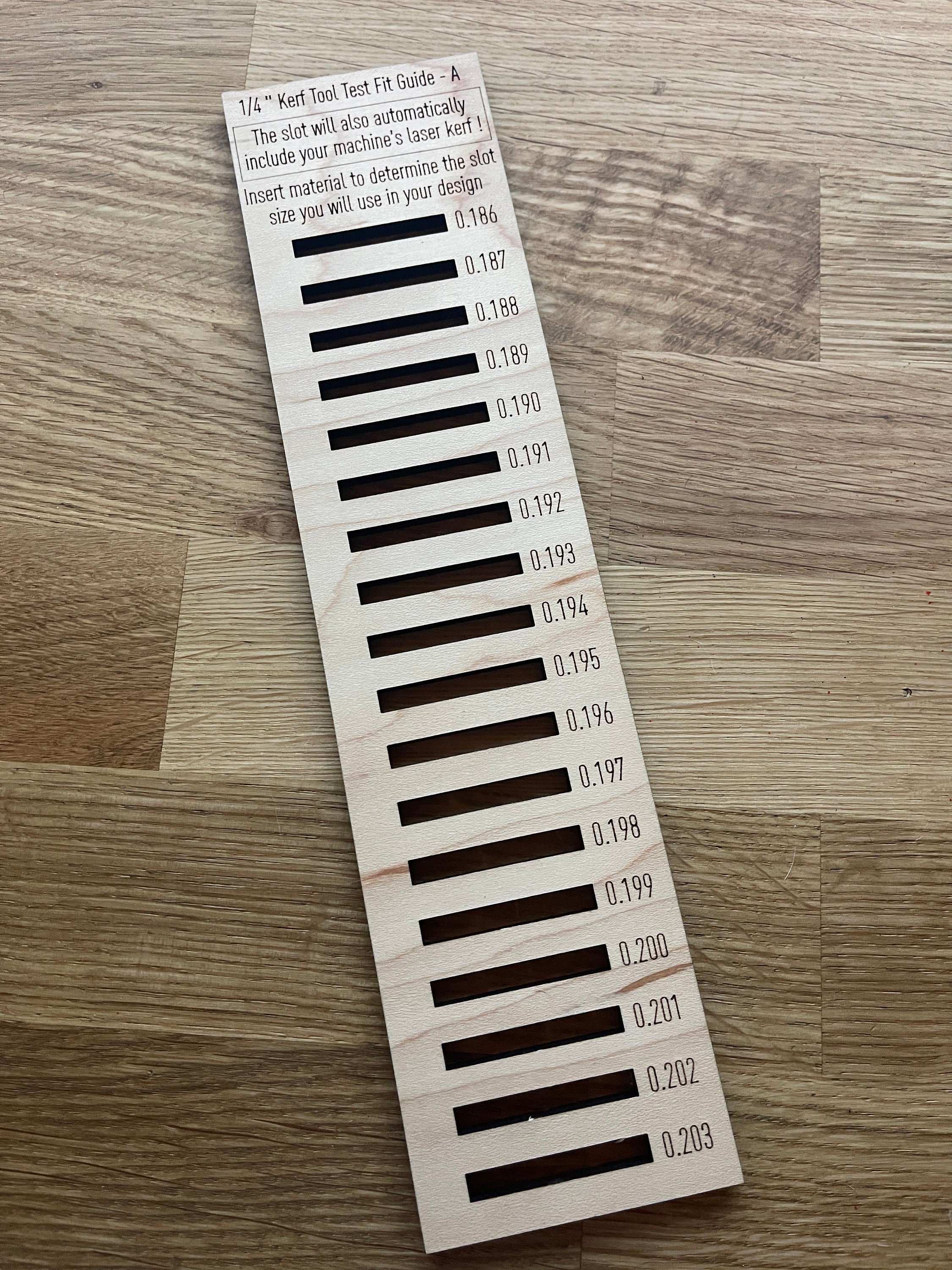 Kerf Tool Test Fit Guides for Laser Designs in 1/8 3mm - Etsy