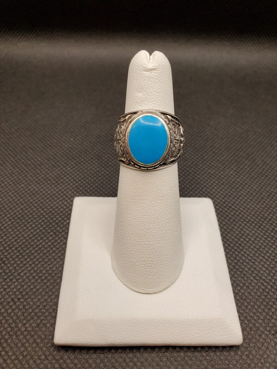 Vintage Native American Turquoise Lion and Thunderbir… - Gem