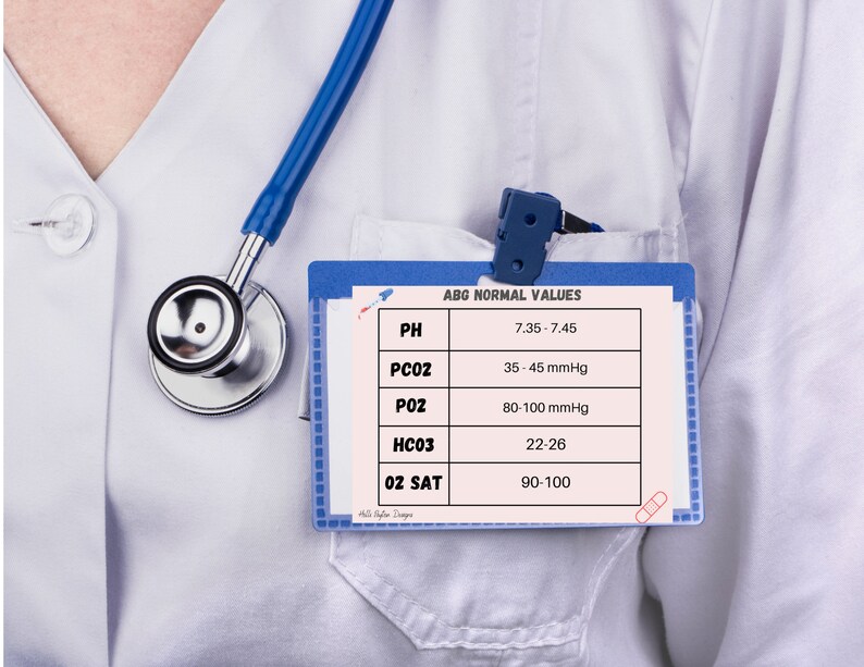 Nursing / Nursing Student ABG Interpretation - Badge Buddy for Quick ...