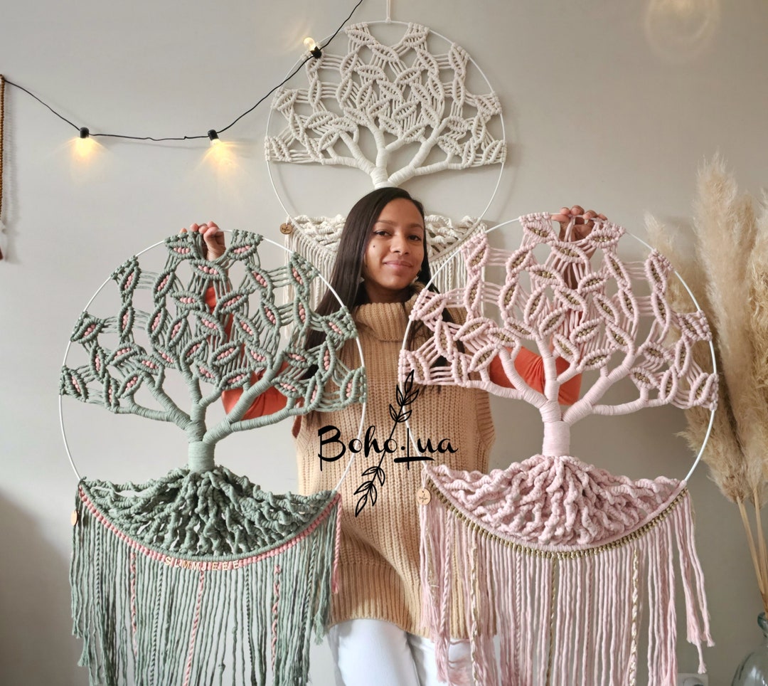 Maxi Tree of Life GUAJUMARU - Zen Tree of Life - Dreamcatcher - Macrame ...