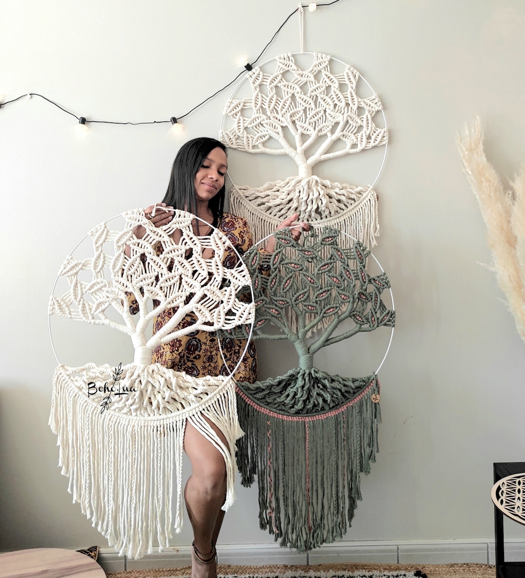 Maxi Tree of Life GUAJUMARU - Zen Tree of Life - Dreamcatcher - Macrame ...