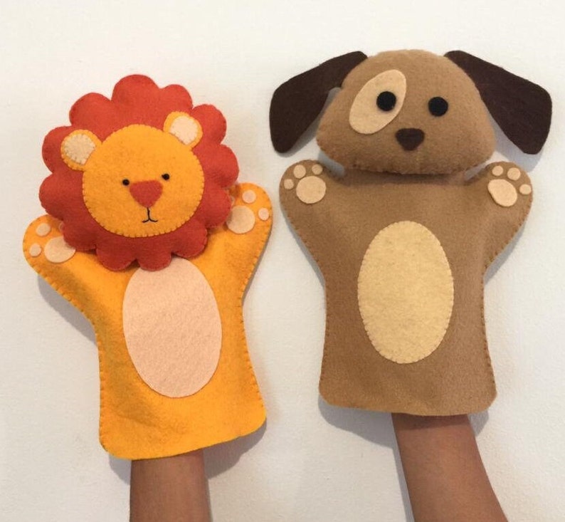 PDF Lion Felt Pattern, Felt Toy, Felt Lion Puppet, Montessori Toy, Felt ...