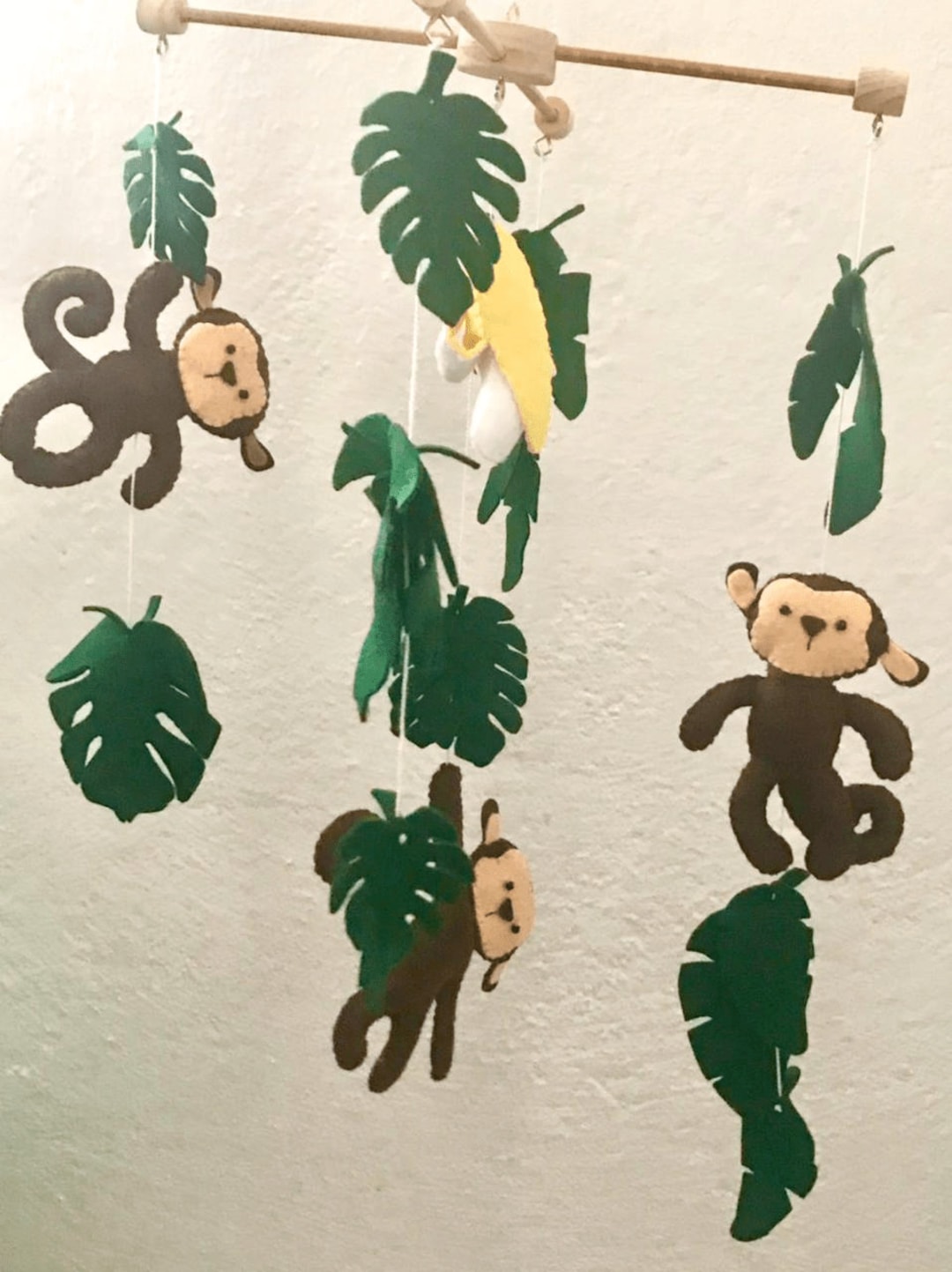 Monkey Mobil, Monkey Baby Mobil, Baby Mobil Pattern, Nursery Monkey ...