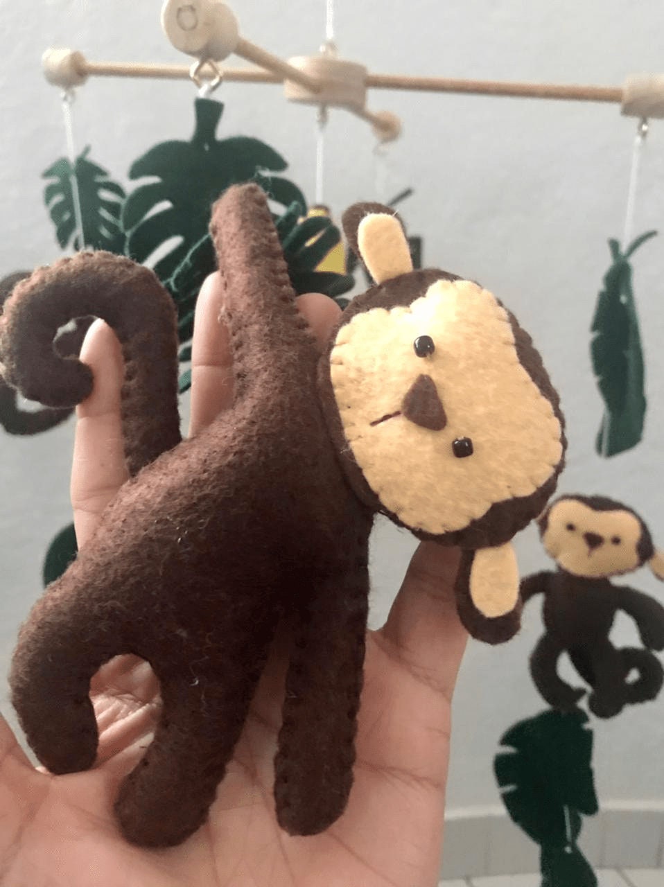 Monkey Mobil, Monkey Baby Mobil, Baby Mobil Pattern, Nursery Monkey ...