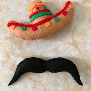 Mexican Felt Ornaments,pdf Felt Pattern, Felt Mexican Toys, Felt 5 De ...