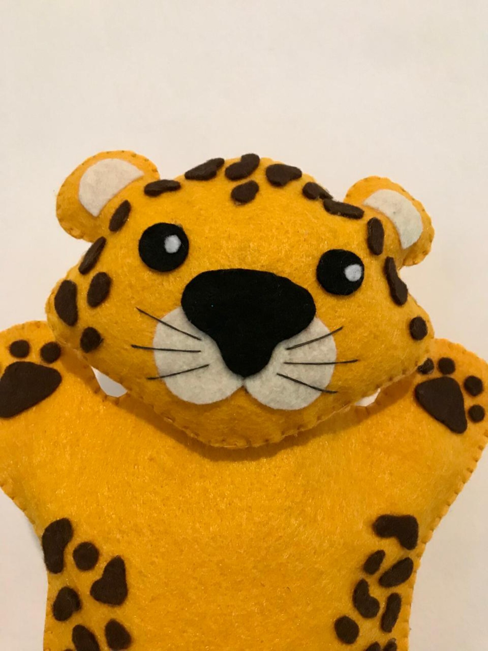 PDF Leopard Puppet Pattern, DIY Puppet Pattern, DIY Leopard Kids Puppet ...