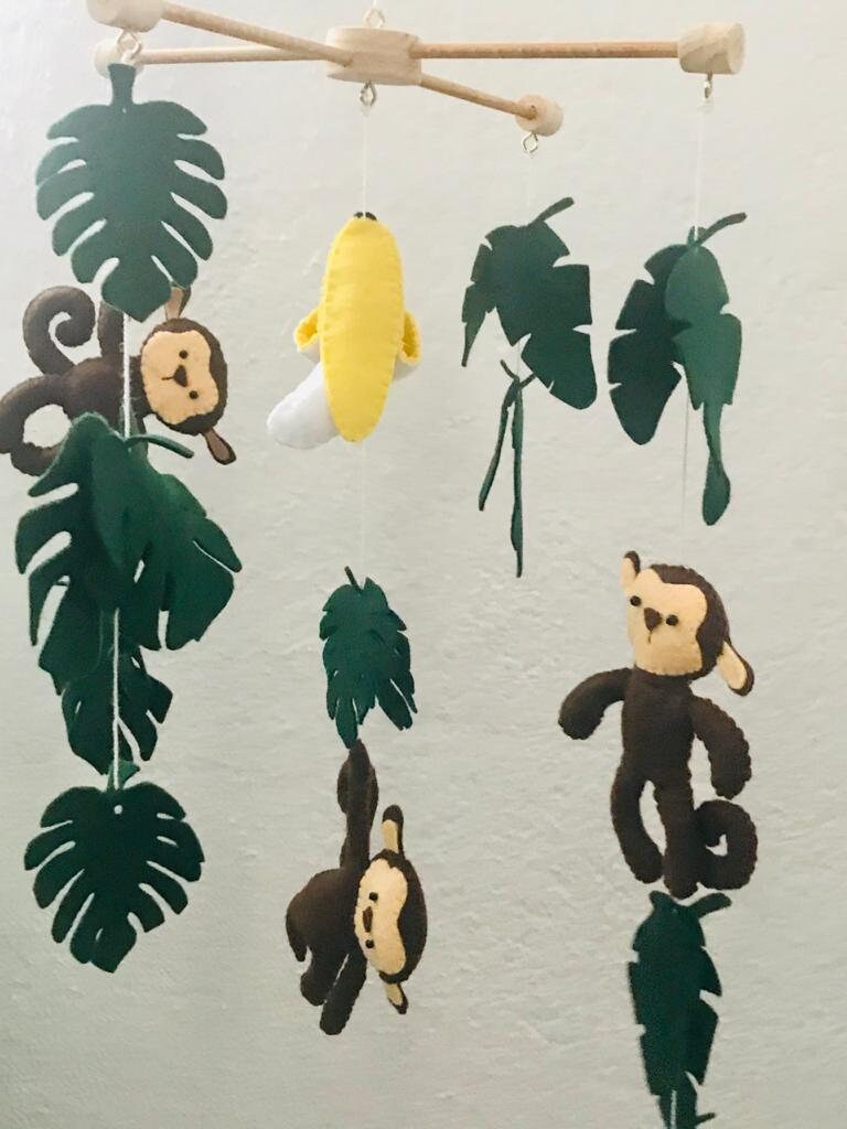 Monkey Mobil, Monkey Baby Mobil, Baby Mobil Pattern, Nursery Monkey ...