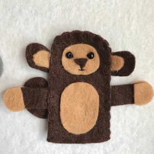 PDF PATTERN for Baby Felt Finger Puppets, Jungle Finger Puppets, Felt ...