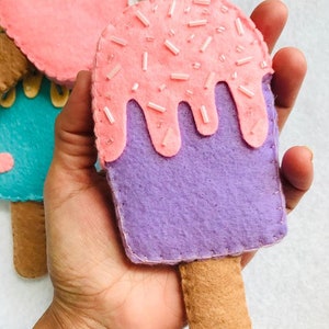 PDF Felt Pattern Popsicles, Popsicles, Felt Toy, Felt F Ood, Felt Pdf ...