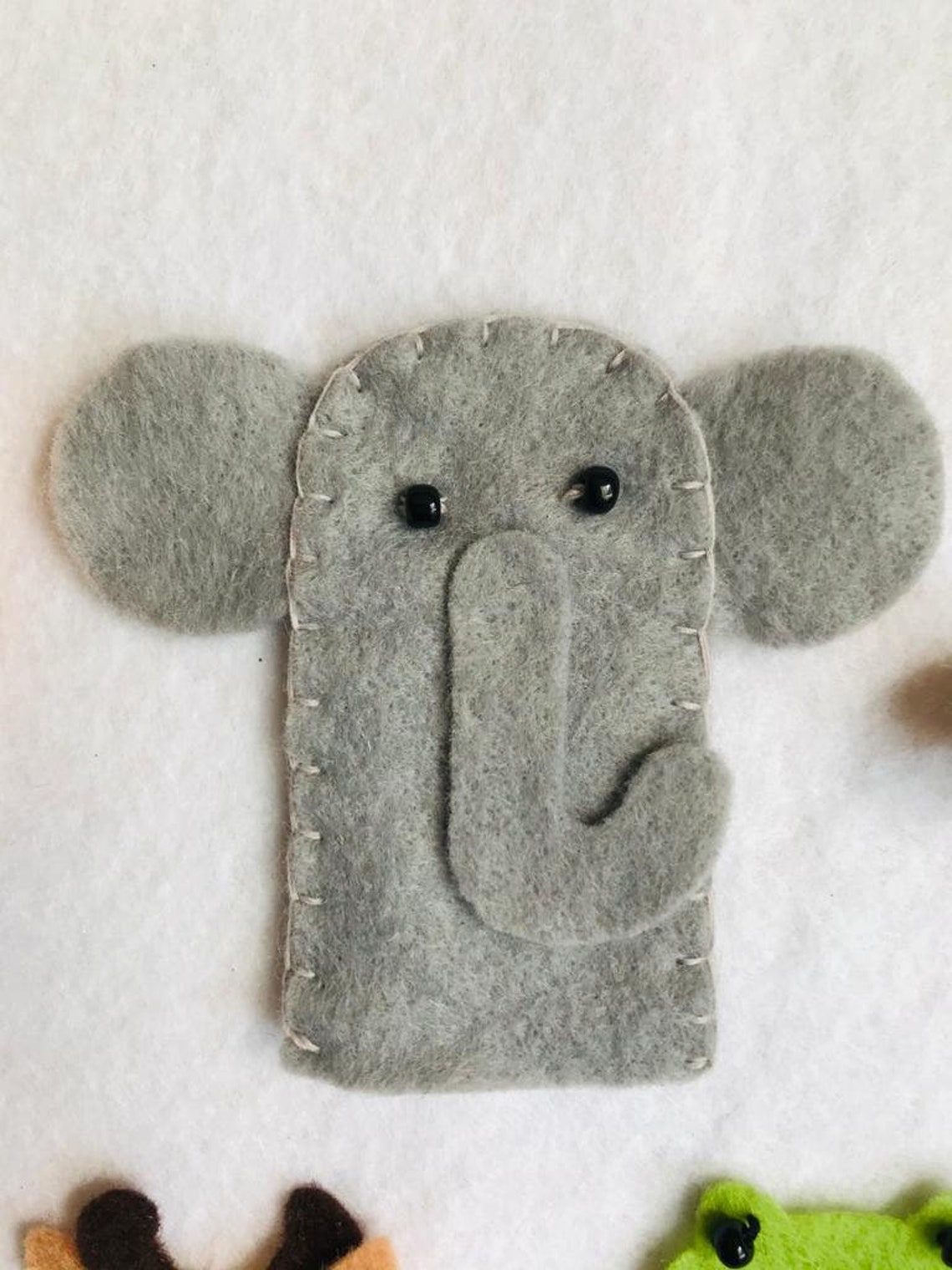 PDF PATTERN for Baby Felt Finger Puppets, Jungle Finger Puppets, Felt ...