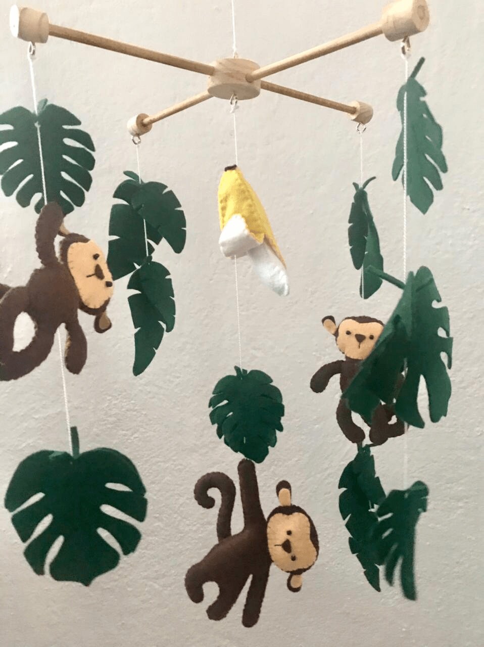 Monkey Mobil, Monkey Baby Mobil, Baby Mobil Pattern, Nursery Monkey ...