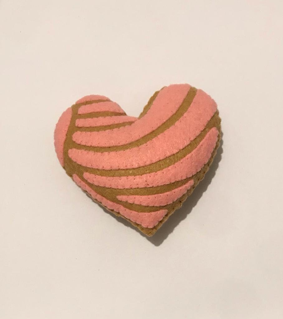 Mexican Felt Heart Conchas Mexican Bread PDF Felt Bread - Etsy Canada