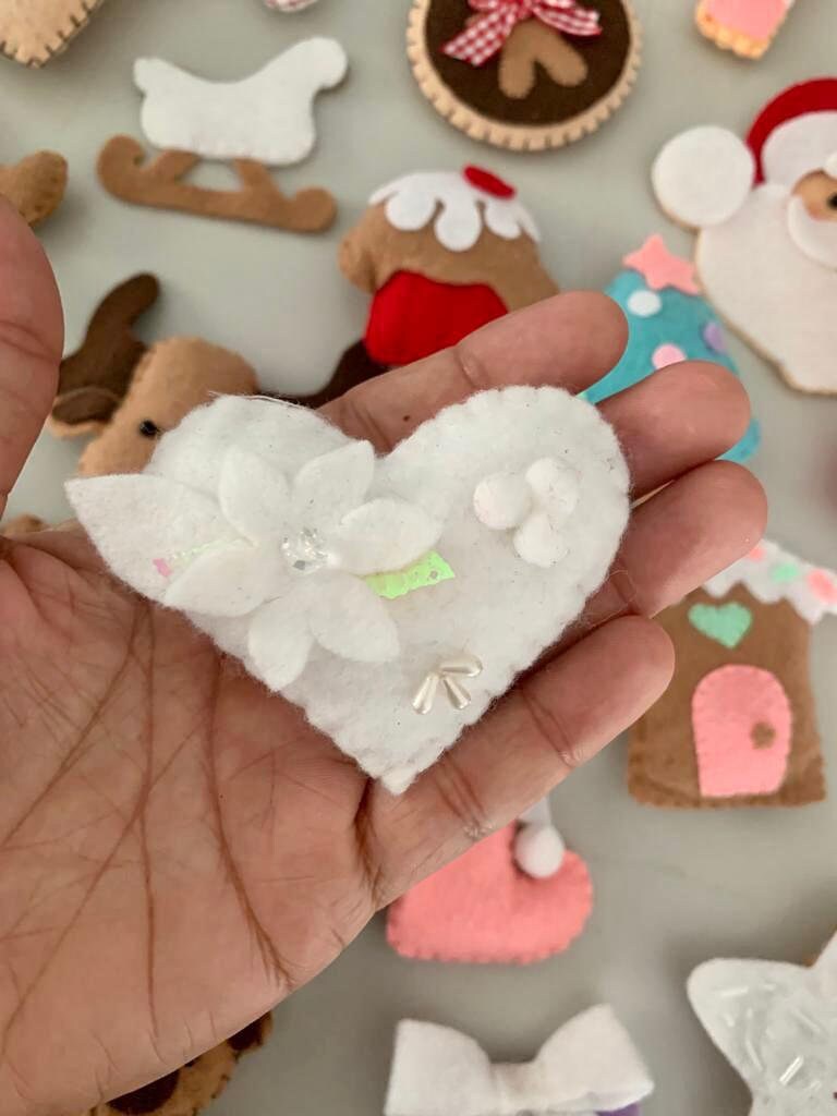 Christmas Felt Ornaments PDF Pattern, DIY Christmas Ornaments, Elf ...