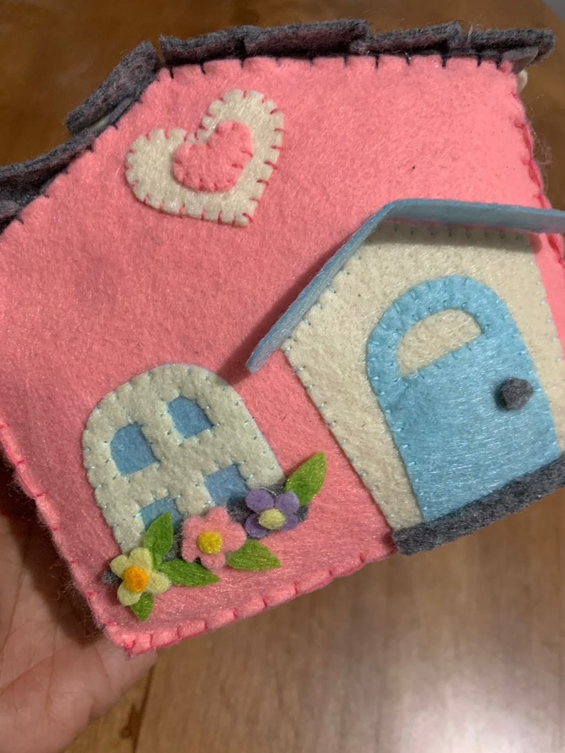 Diy PDF Felt Pattern Fairy House, Doll House, Doll Pattern, Sewing ...