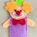 PDF Clown Finger Puppet, Felt Puppet, PDF Patterns, Kids Toy Montessory ...