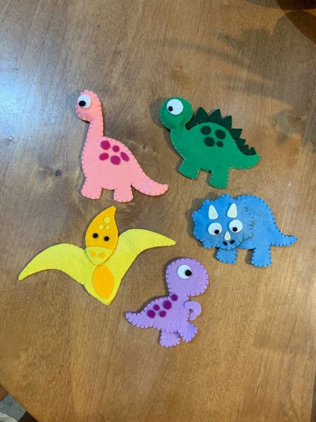 Felt Puppet Pattern, Felt Dinosaurs Pattern, PDF Sewing Patterns ...