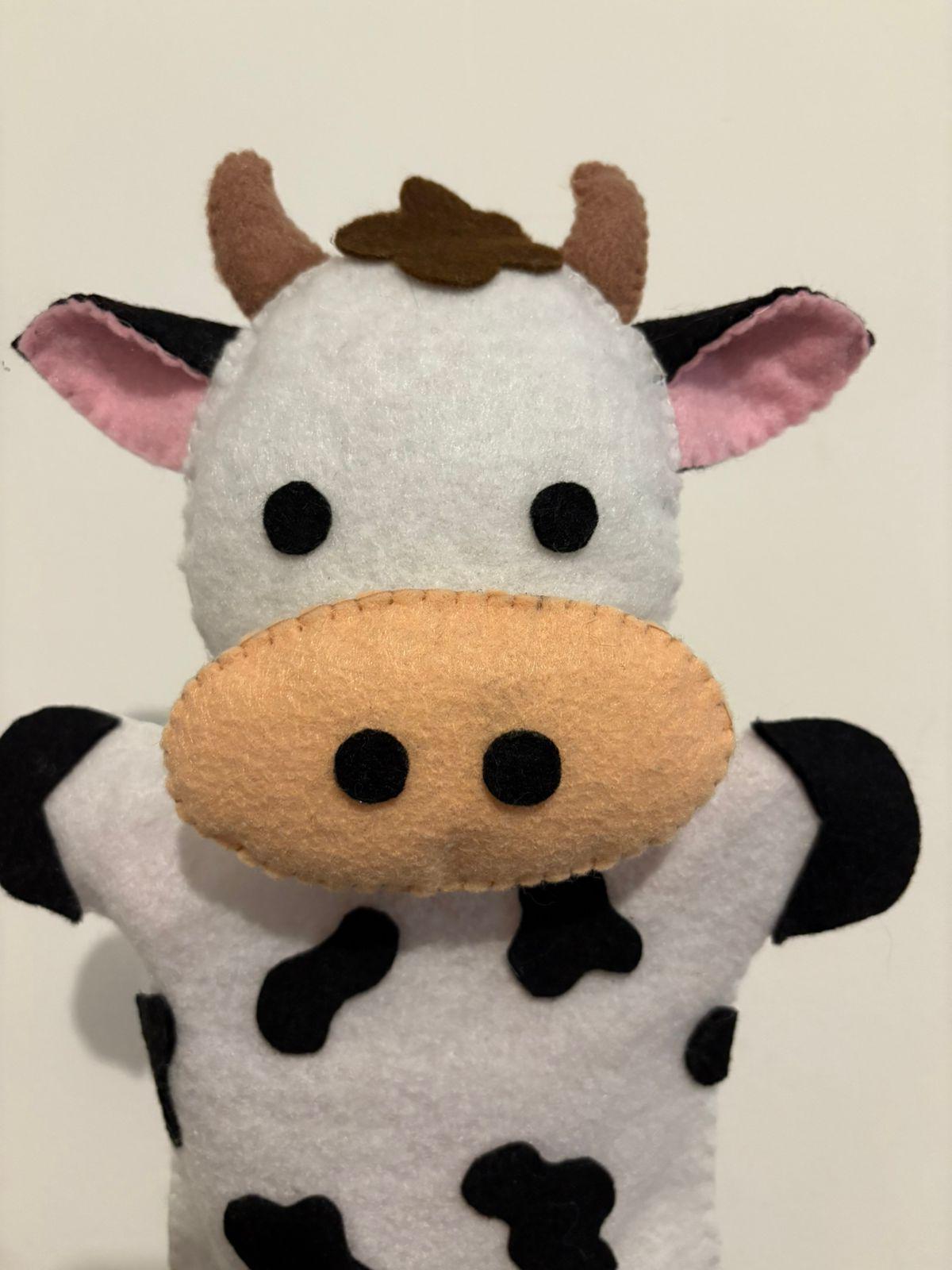 PDF Puppet Pattern, Cow Puppet Pattern, DIY Kids Puppet, Montessori Toy ...