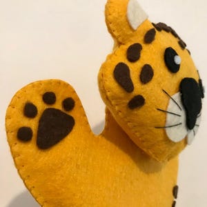 PDF Leopard Puppet Pattern, DIY Puppet Pattern, DIY Leopard Kids Puppet ...