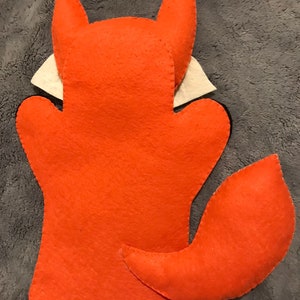 PDF Puppet Pattern, Fox Puppet Pattern, DIY Kids Puppet, Montessori Toy ...