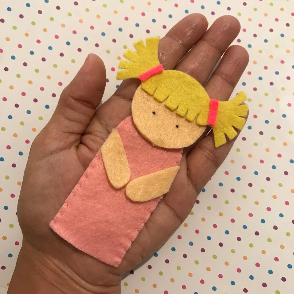Finger Puppet PDF Pattern, Family Felt Finger Puppets, Felt Puppet ...