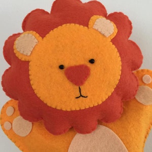 PDF Lion Felt Pattern, Felt Toy, Felt Lion Puppet, Montessori Toy, Felt ...