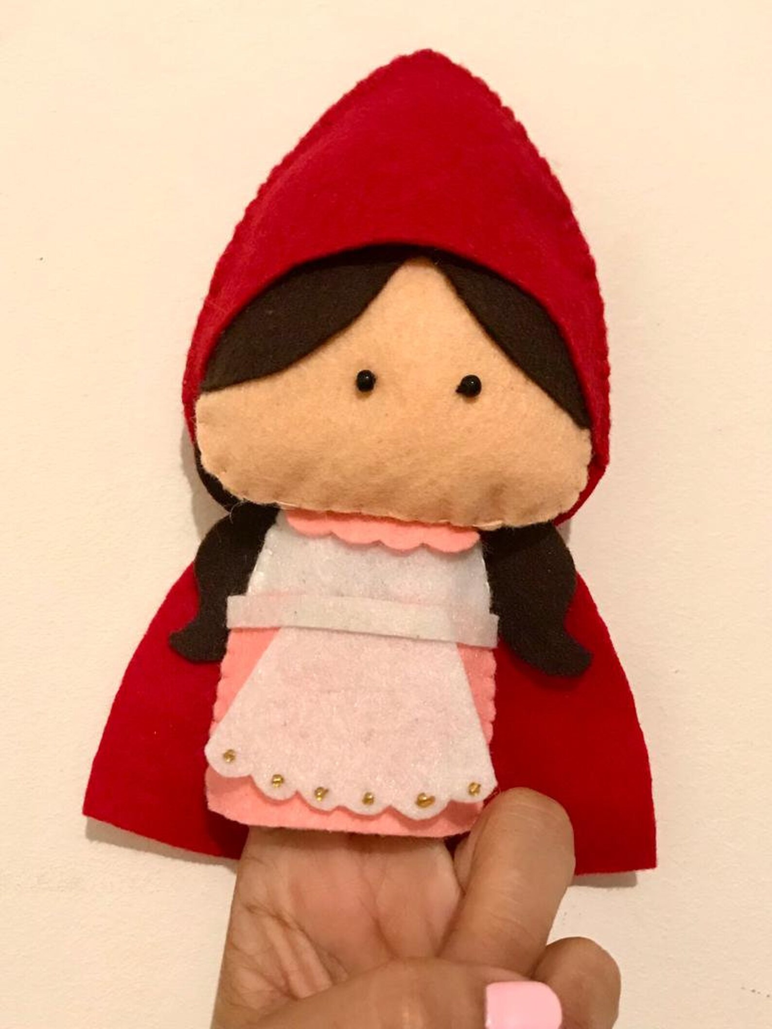 Little Red Riding Hood PDF Pattern Finger Puppets, Fairy Tail Finger ...