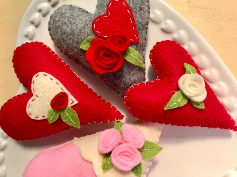 Pdf Heart Felt Pattern Felt Heart Felt Heart Ornament Felt - Etsy