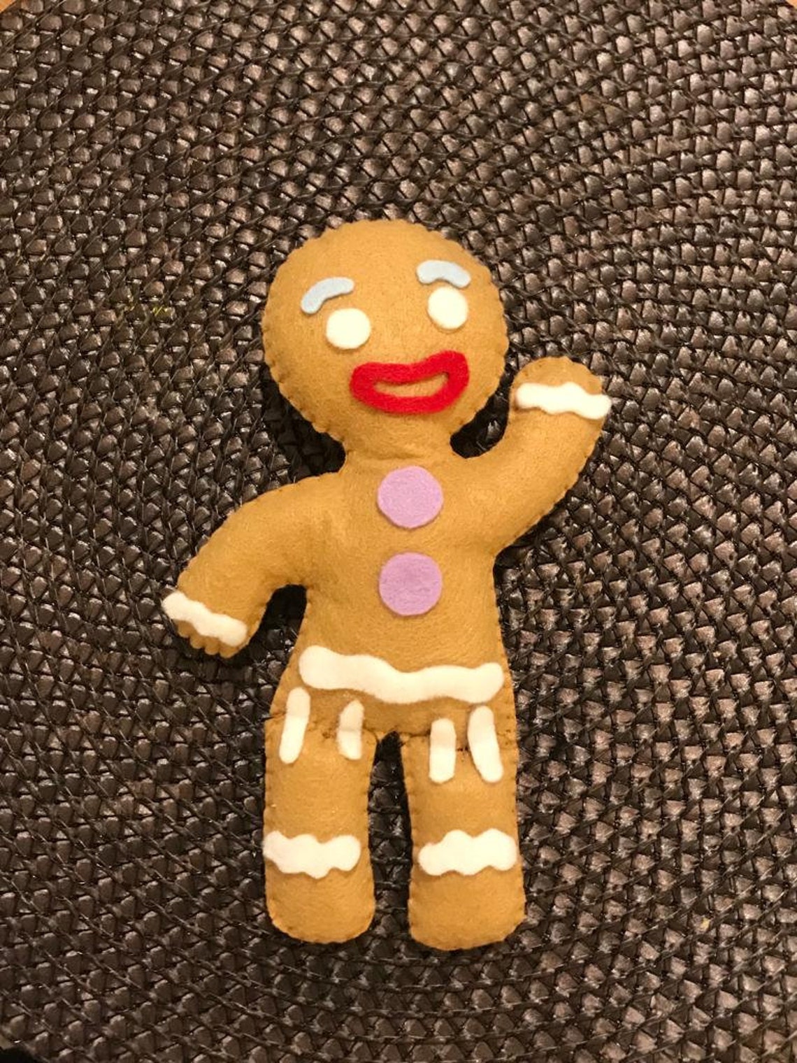 PDF Pattern Gingerbread Man Shrek, Gingerbread Cookie Felt Doll, Felt ...