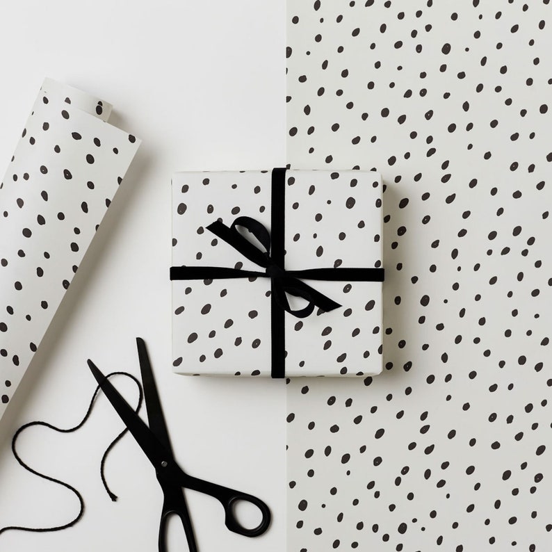 Gift Wrapping Paper 3 folded sheets Dainty dot wrapping paper Paper ...