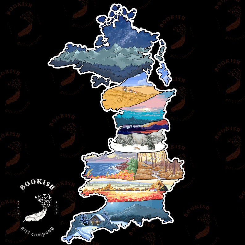 Prythian Map Svg & Png File ACOTAR Svg for Cricut Night Court Png A ...