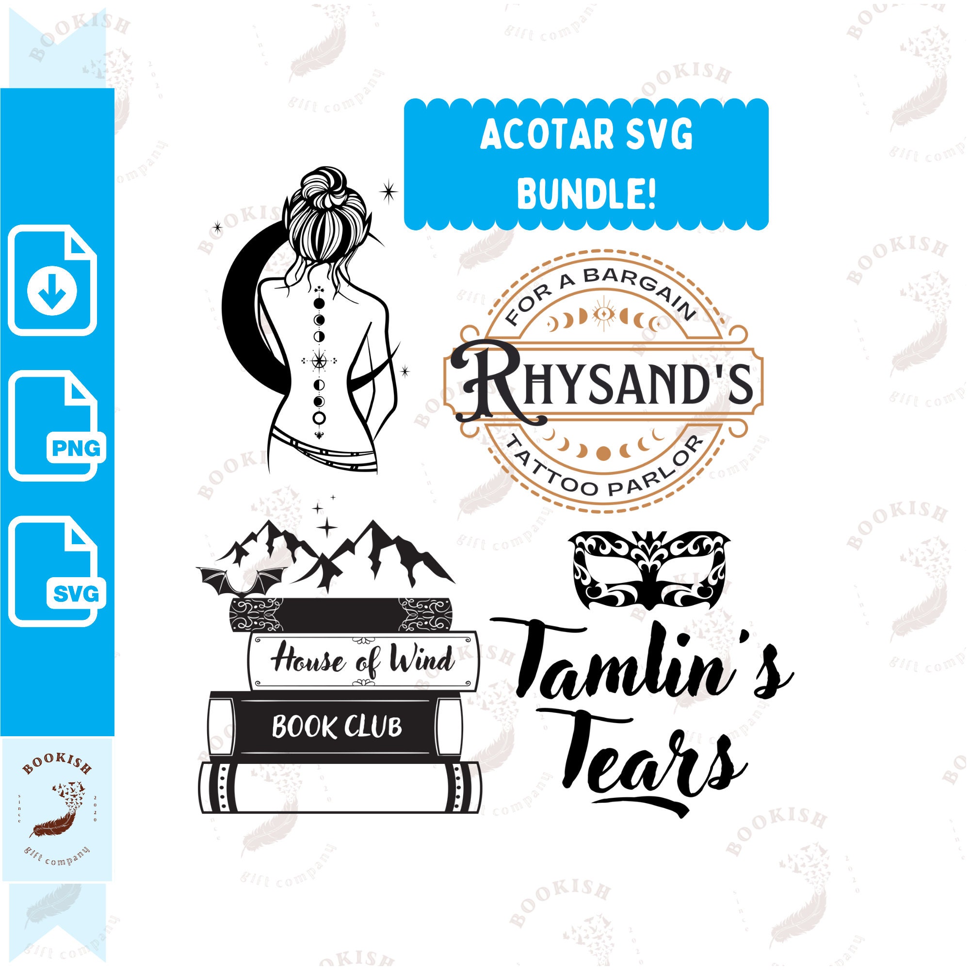 ACOTAR Svg Bundle 2 / 16 Svg & Png Files Acotar Svg para - Etsy México