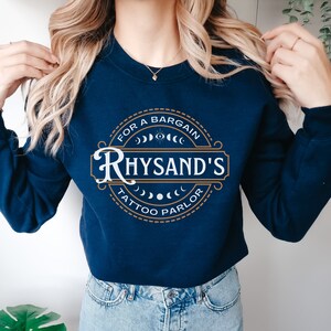 Rhysand Tattoo Parlor Sweatshirt A Court of Thorns and Roses Sweatshirt ...