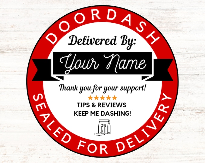 Enjoy Your Meal | Have A Great Day | Delivery Stickers | Ubereats ...