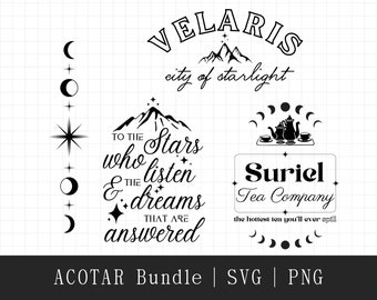 ACOTAR Svg Bundle 16 Svg Png Files Acotar Svg For Cricut