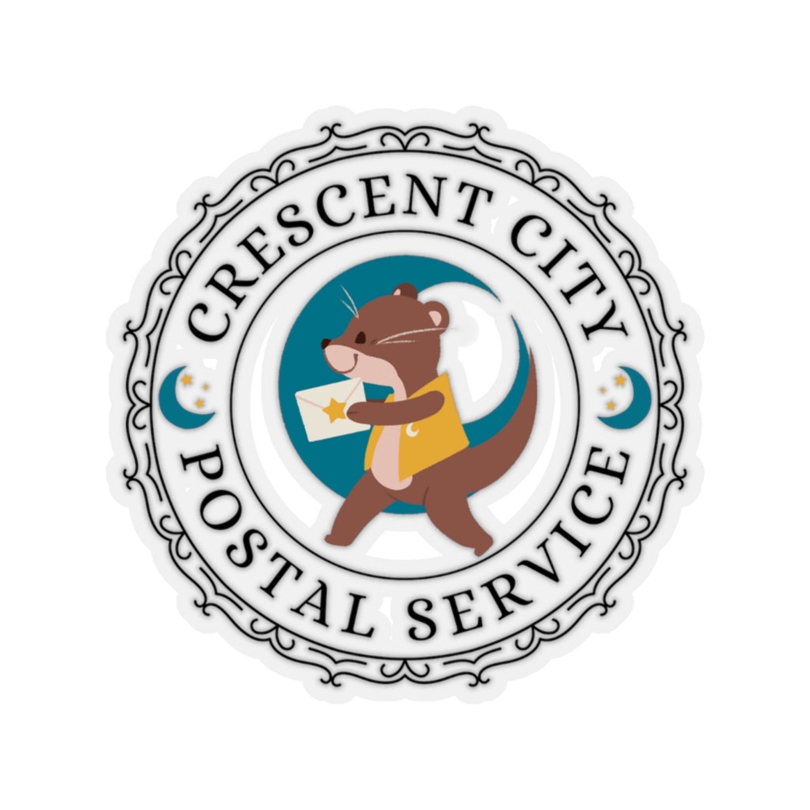 Crescent City Postal Service Sticker Crescent City Sticker Sarah J Maas ...