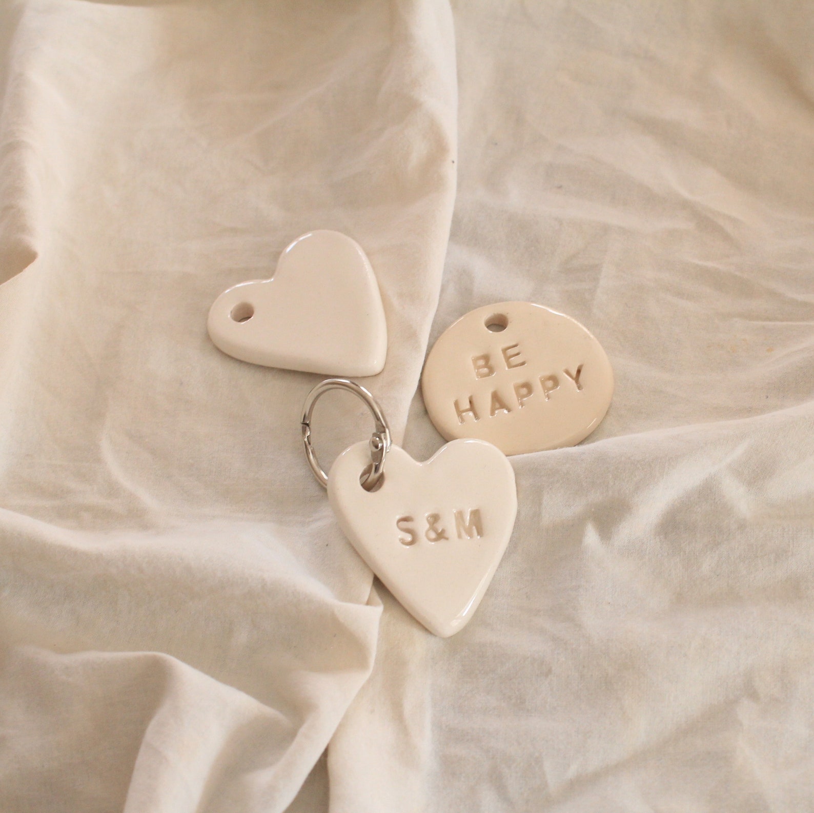 Custom Personalized Handmade Ceramic Key Chain, Cool Little Ceramic ...