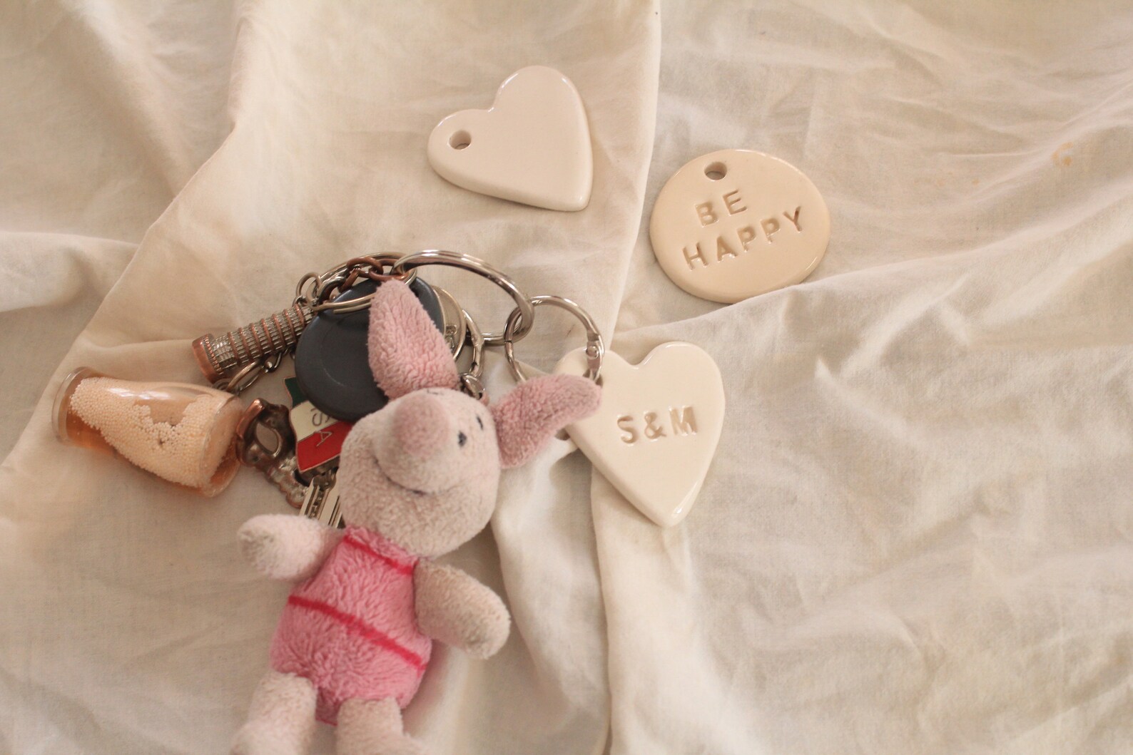 Custom Personalized Handmade Ceramic Key Chain, Cool Little Ceramic ...