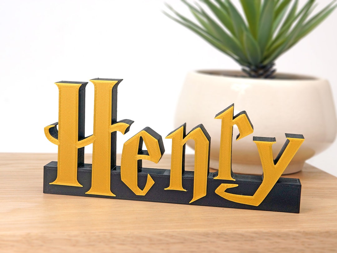 Custom Name Sign Wizard Name Plate Personalised Desk - Etsy