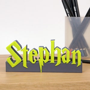 Custom Name Sign - Wizard Name Plate - Personalised Desk Decor, Teacher ...