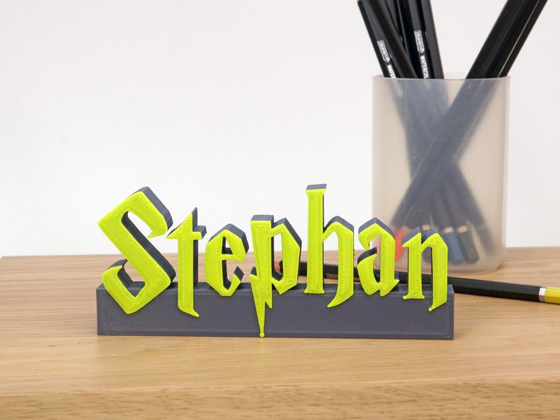 Custom Name Sign Wizard Name Plate Personalised Desk - Etsy