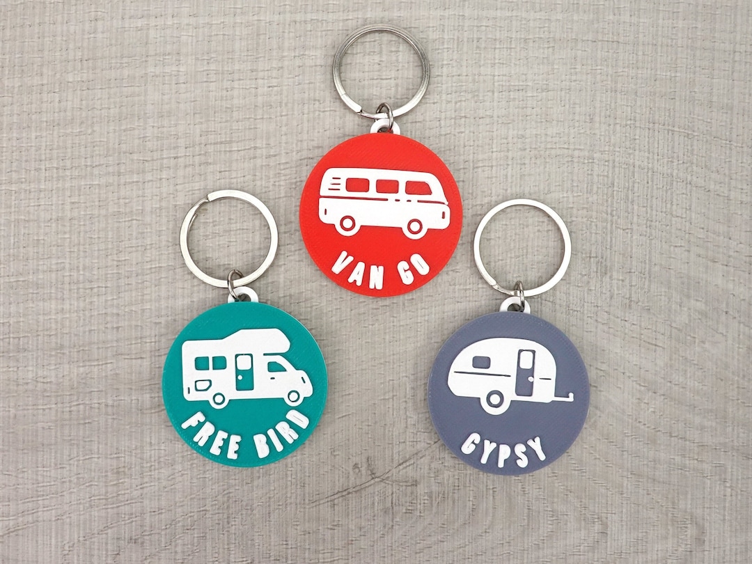 Personalised RV Keychain - Custom Caravan, Motorhome or Van Keyring ...