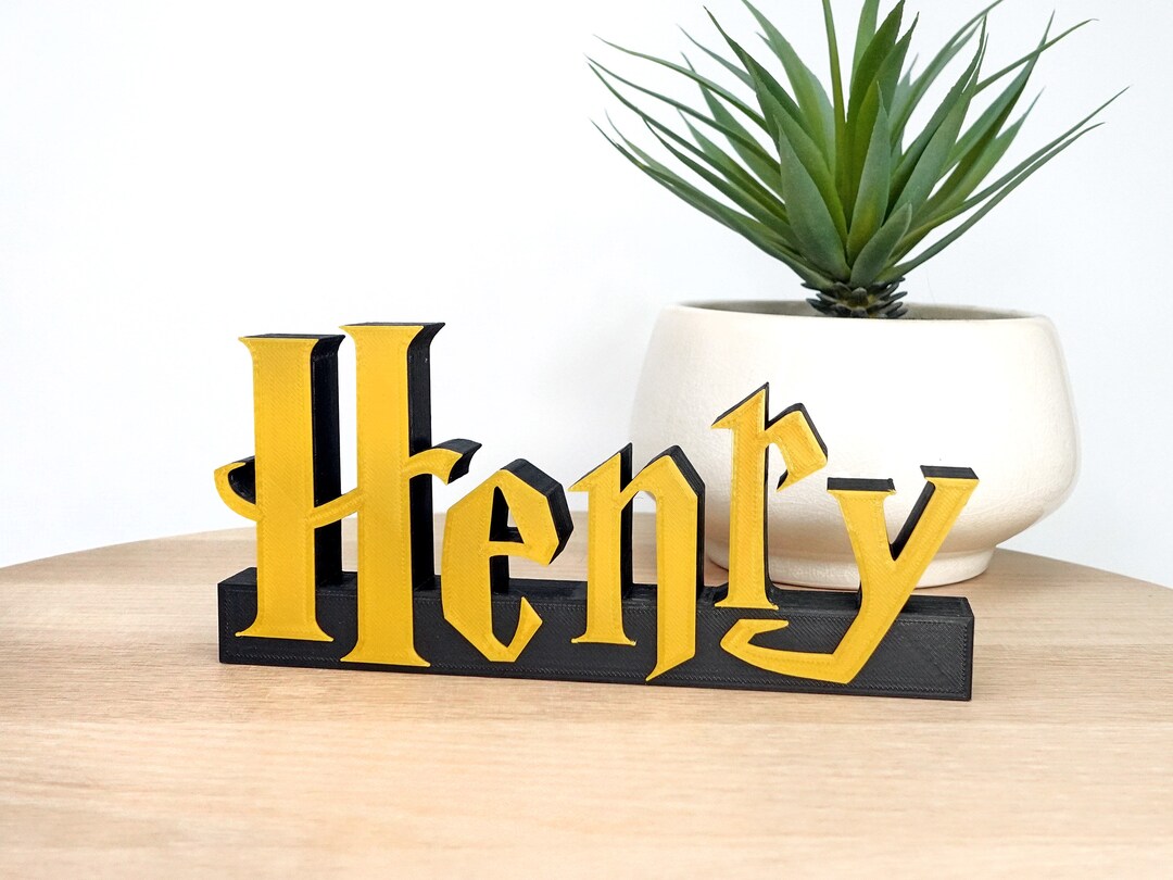 Custom Name Sign - Wizard Name Plate - Personalised Desk Decor, Teacher ...