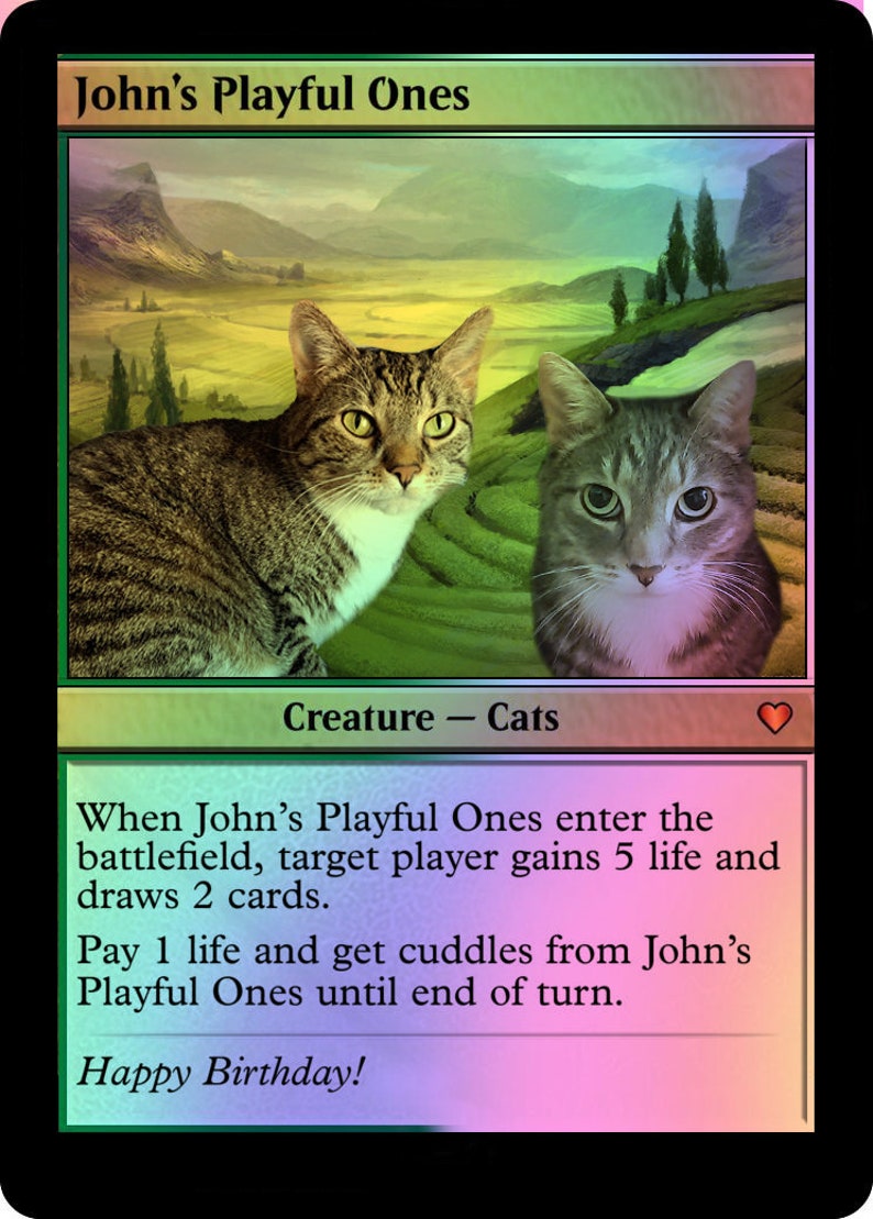 Custom Magic Card foil Finish - Etsy