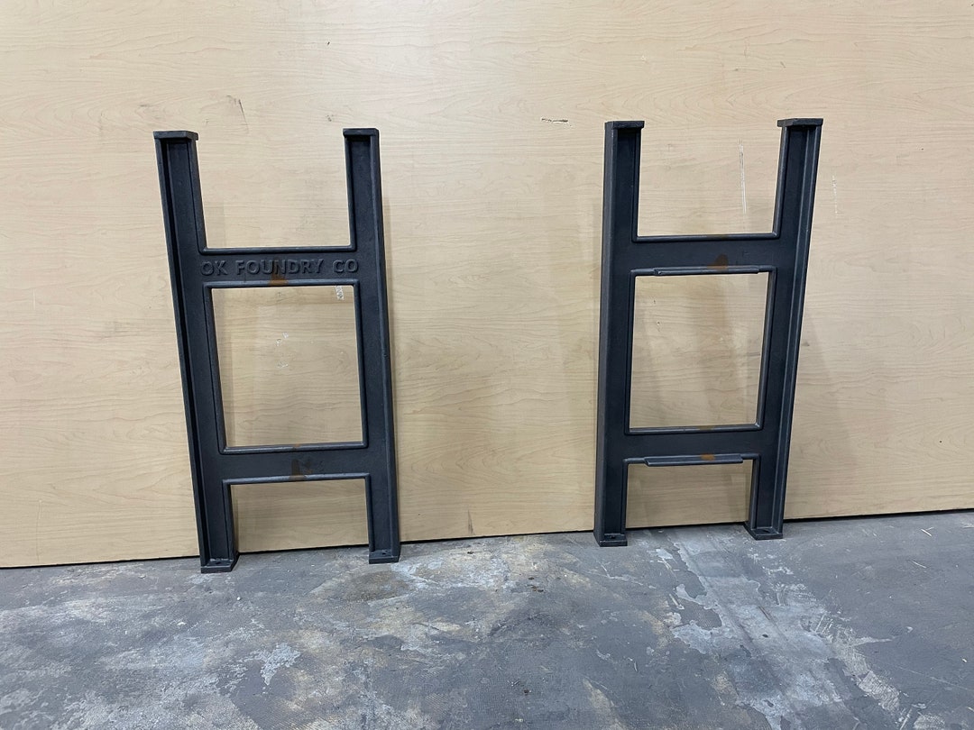 Cast Iron Vinyl Audio Console Leg Set two Sets of Legs Vinyl Record ...
