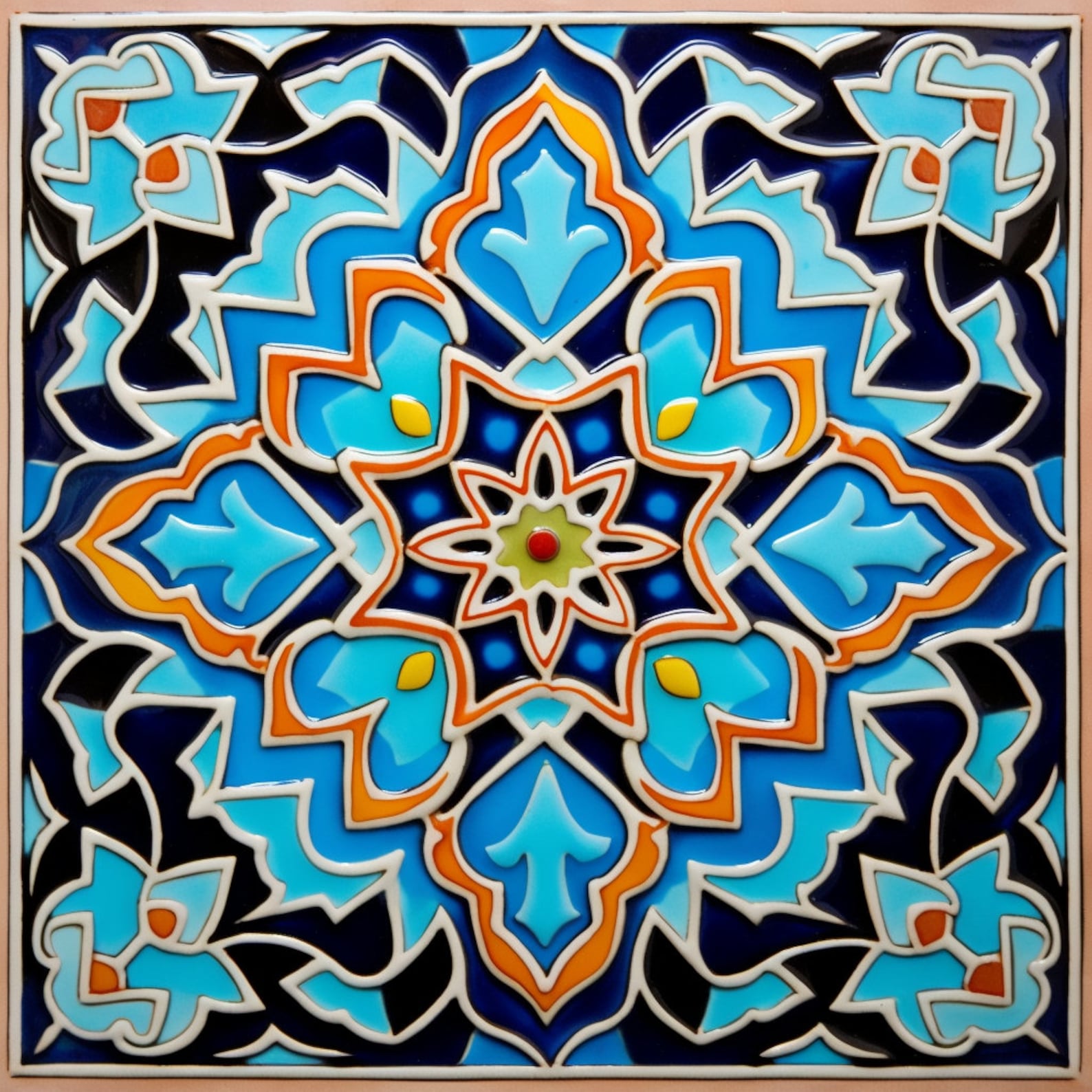 24 Moroccan Tile Digital Paper Images, Instant Download, Clip Art ...