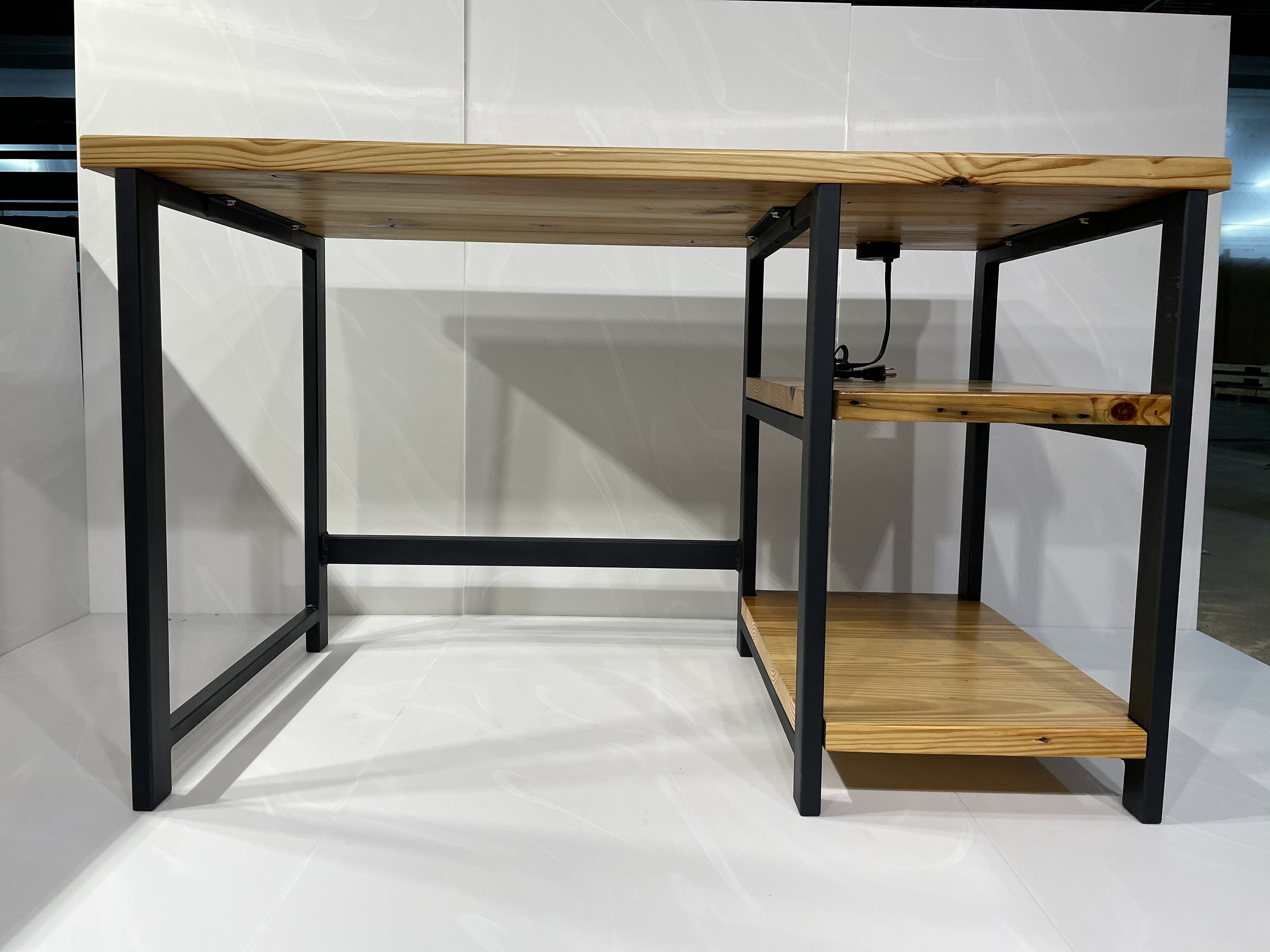 Reclaimed Wood Desk / Solid Wood Desk / Reclaimed Wood and Metal Desk ...