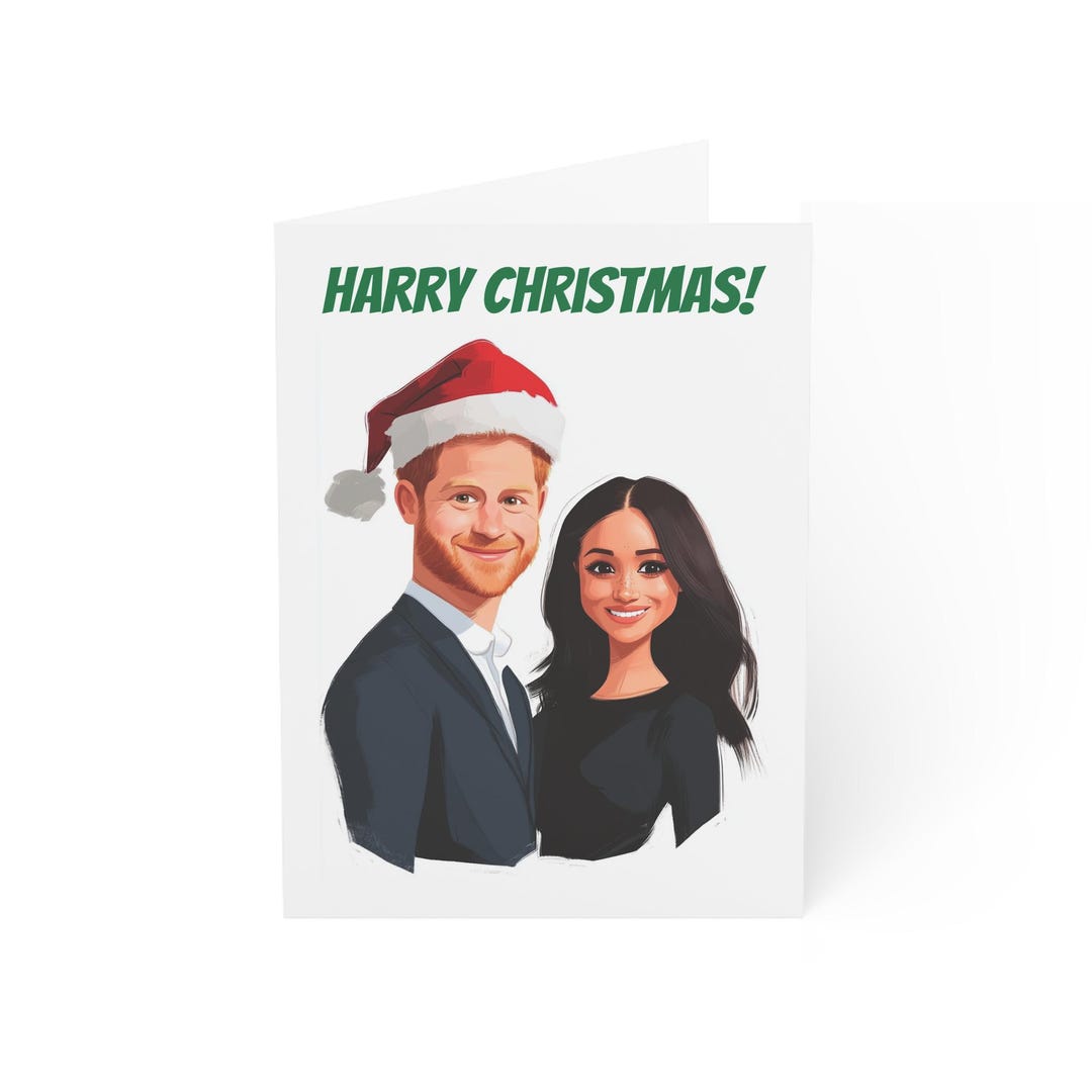 Prince Harry Christmas Card - Funny Royal Christmas Card, Meghan and ...
